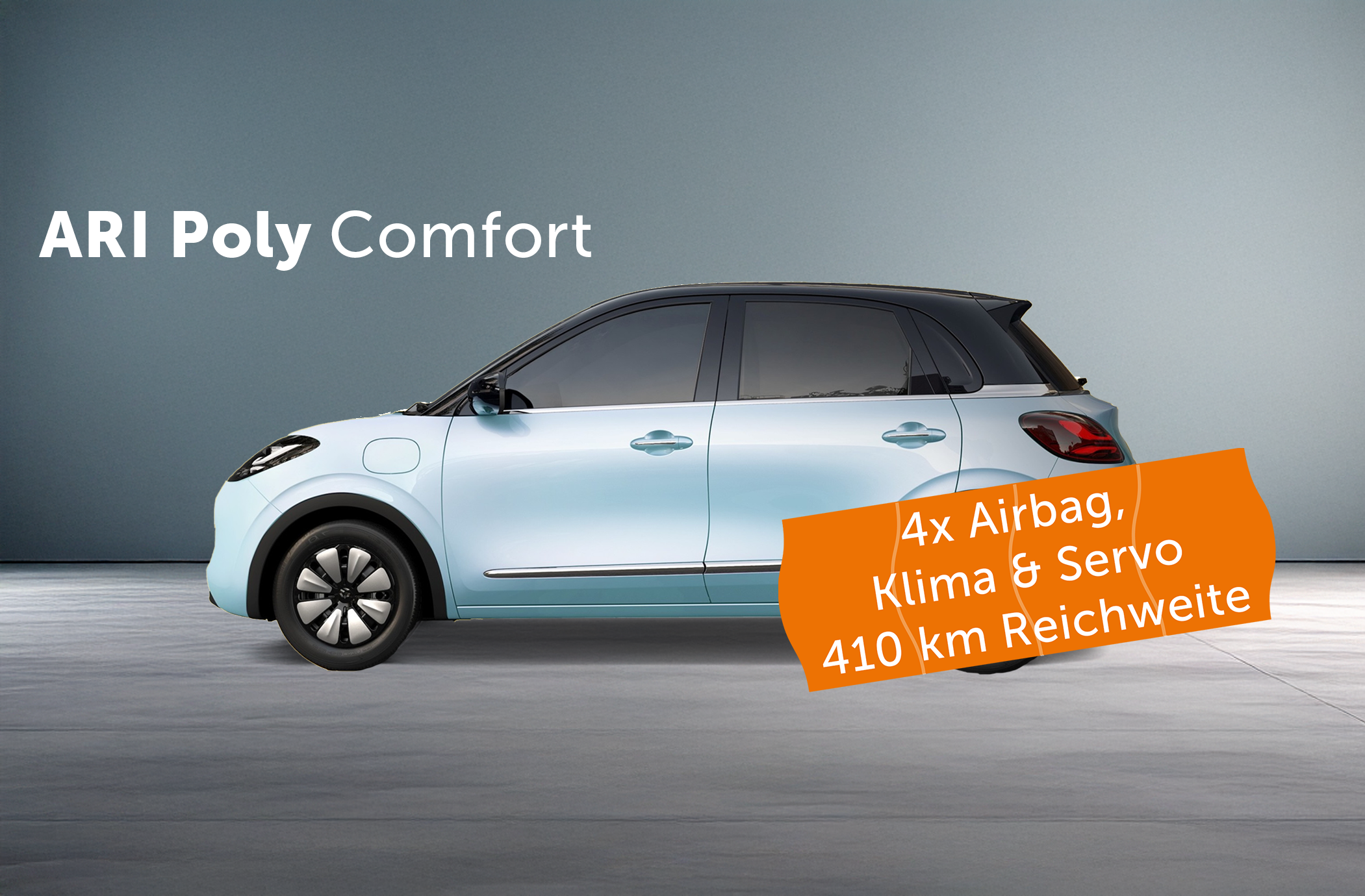 ARI Poly electric car in the Comfort variant - comfort redefined